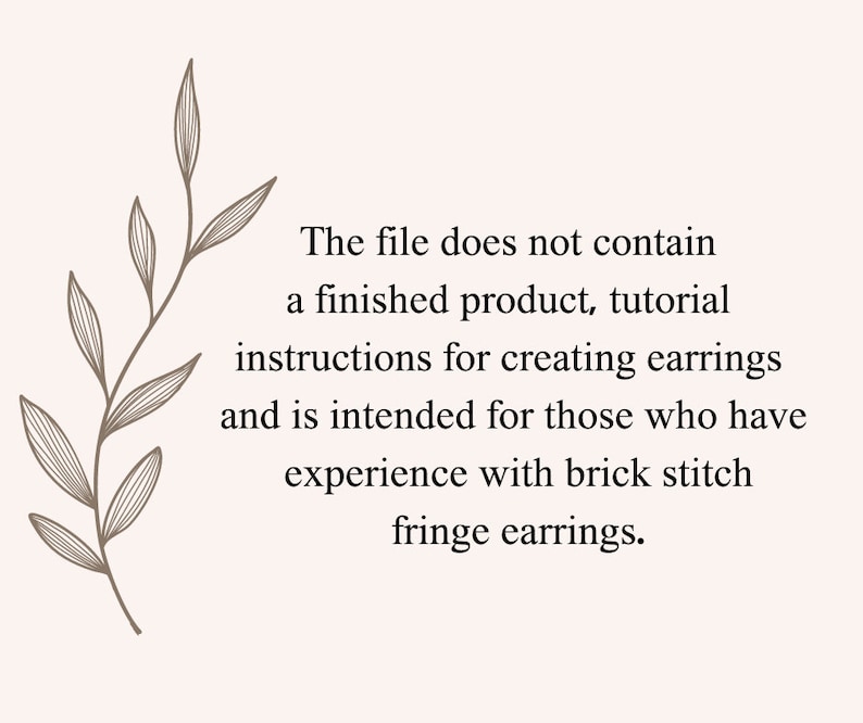 Brick Stitch Pattern, Seed Bead Earrings Pattern, Beading Brickstitch ...