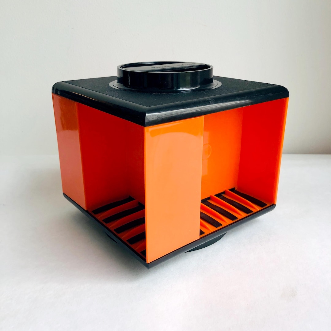 Vintage East German Cassette Cube, Cassette Carousel "scona", 1970s ...