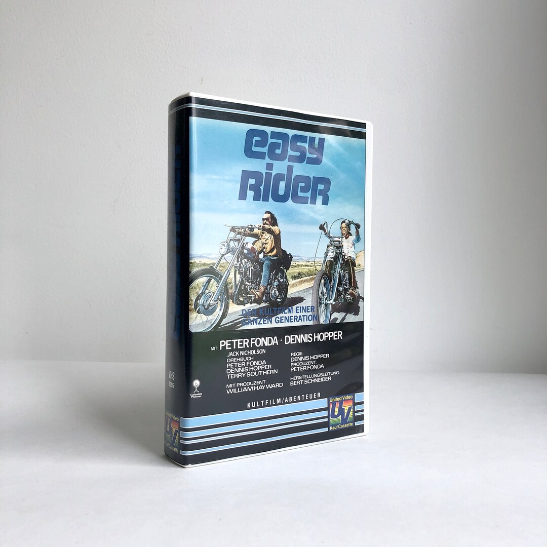 Vintage EASY RIDER Cassette, VHS Video 1993, Peter Fonda, Dennis Hopper ...