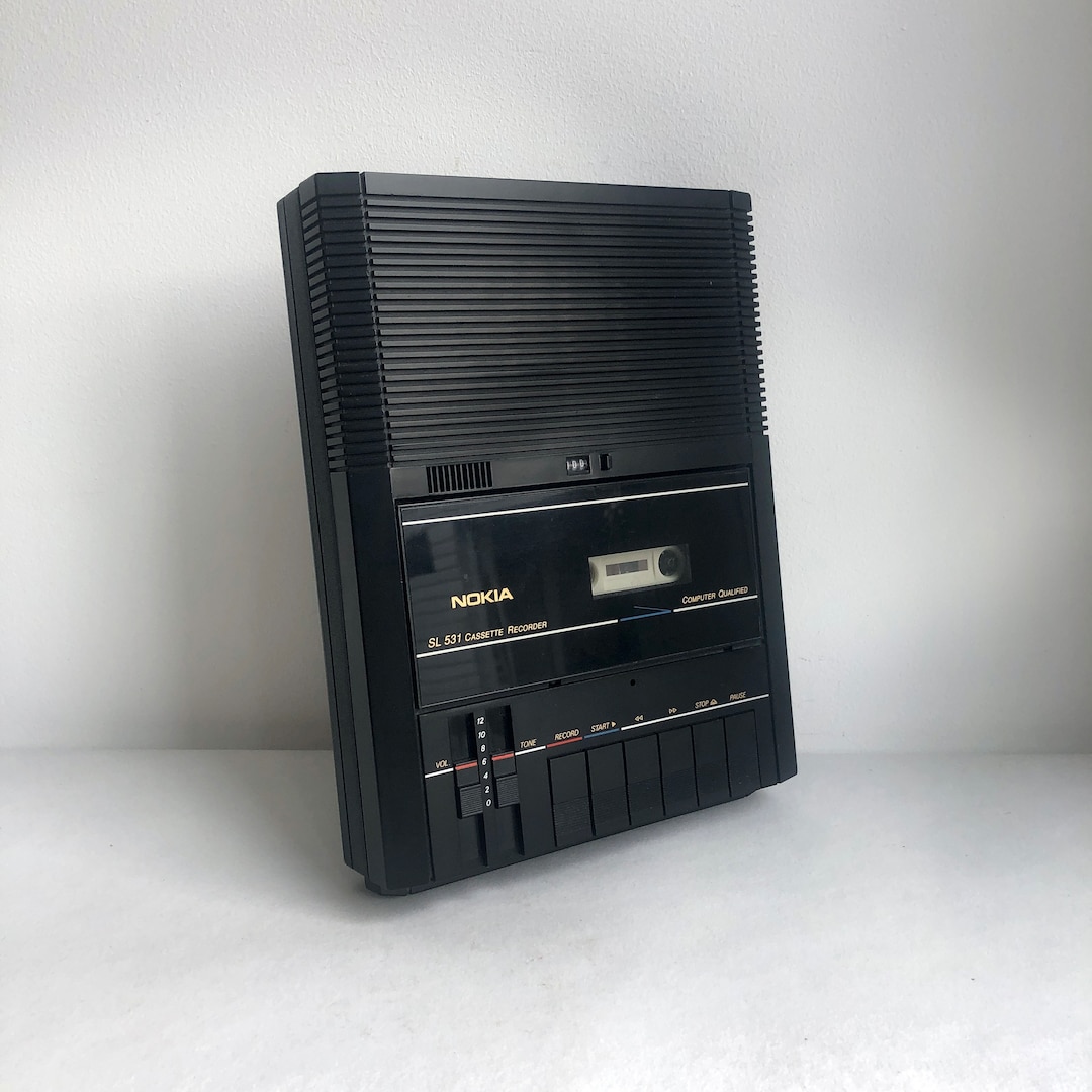 Portable Cassette Recorder, NOKIA SL 531, 80s, Vintage Cassette Player ...
