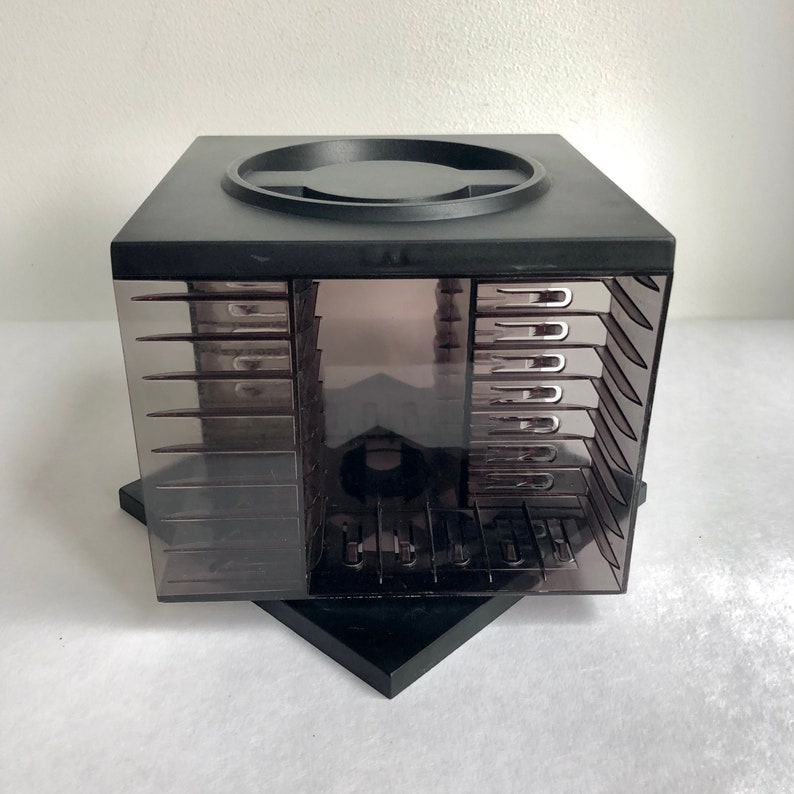 Vintage Cassette Cube, Cassette Carousel, 70s, Transparent Cassette ...