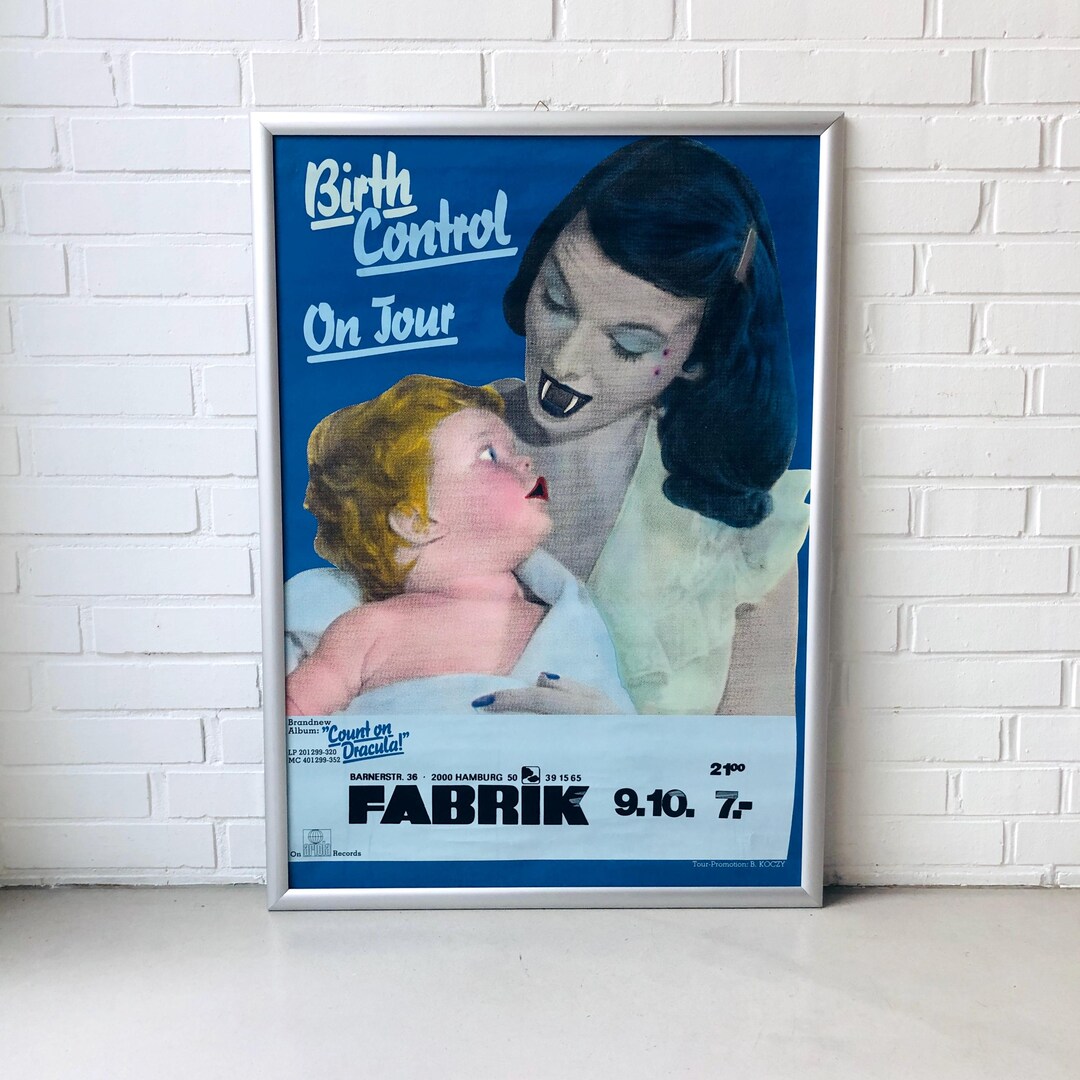 Original 1980 BIRTH CONTROL Concert Poster, Hamburg Fabrik, Count on ...