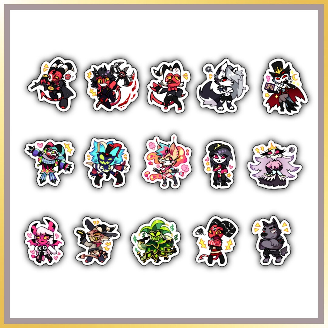 Helluva Boss Stickers Lucid or Holographic - Etsy