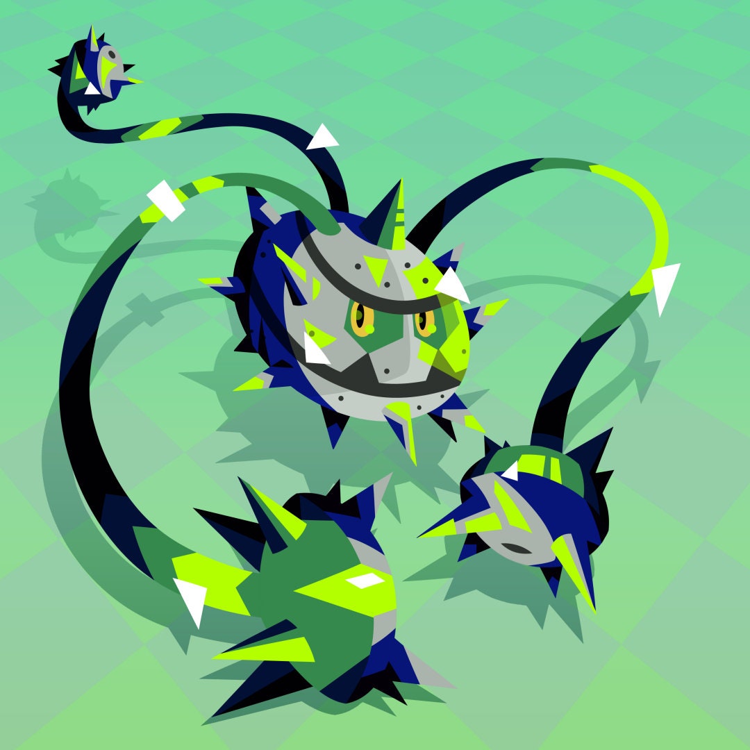 Ferrothorn Pokémon 8"x8" Digital File - Etsy