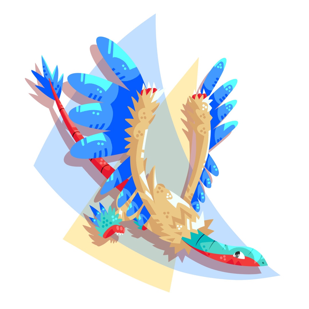 Archeops Pokémon 8"x8" Digital File - Etsy