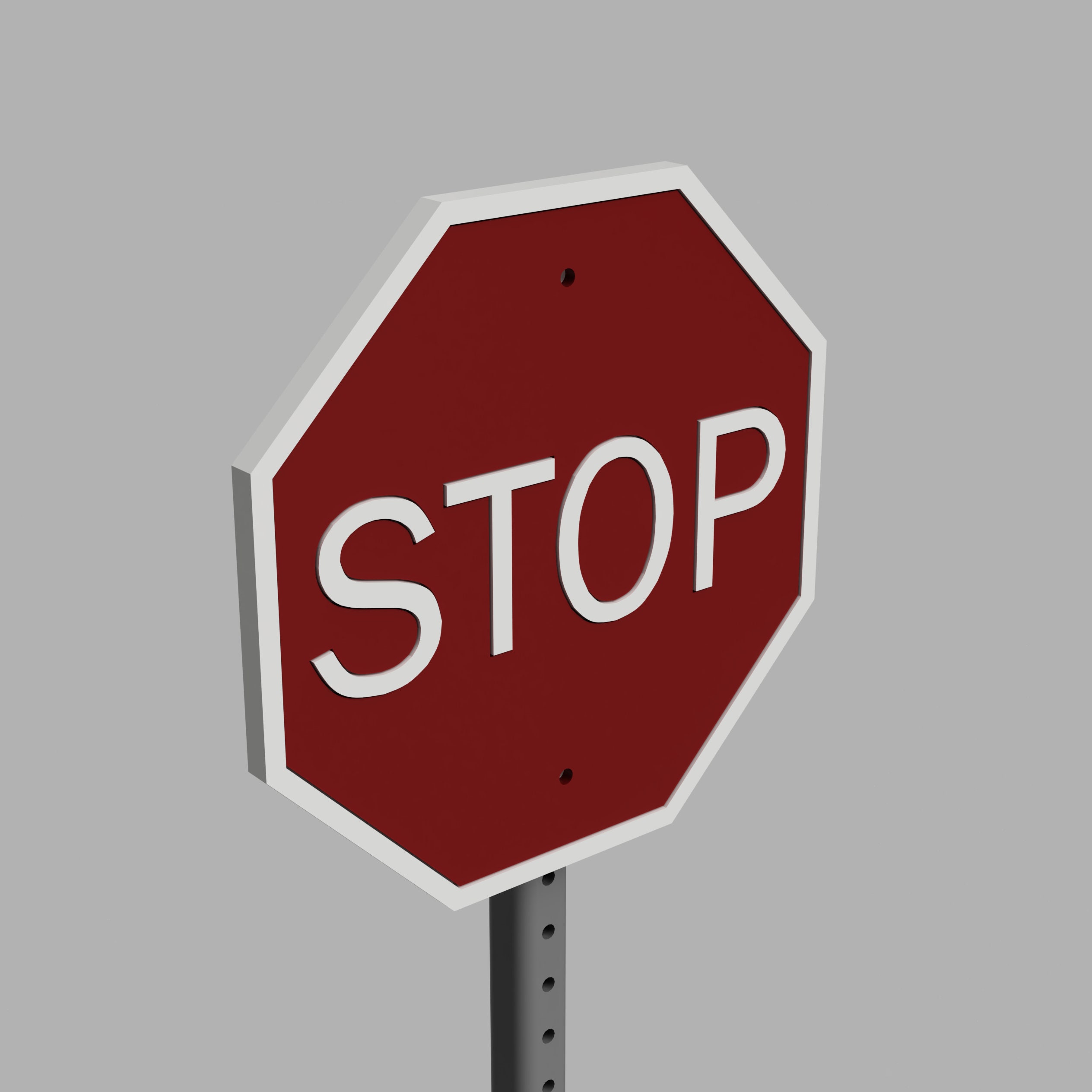 STL File 1/12 Scale Miniature Stop Sign STL for Dollhouses - Etsy