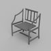 STL File - 1/12 Scale Miniature Chair STL for Dollhouses and Miniature ...