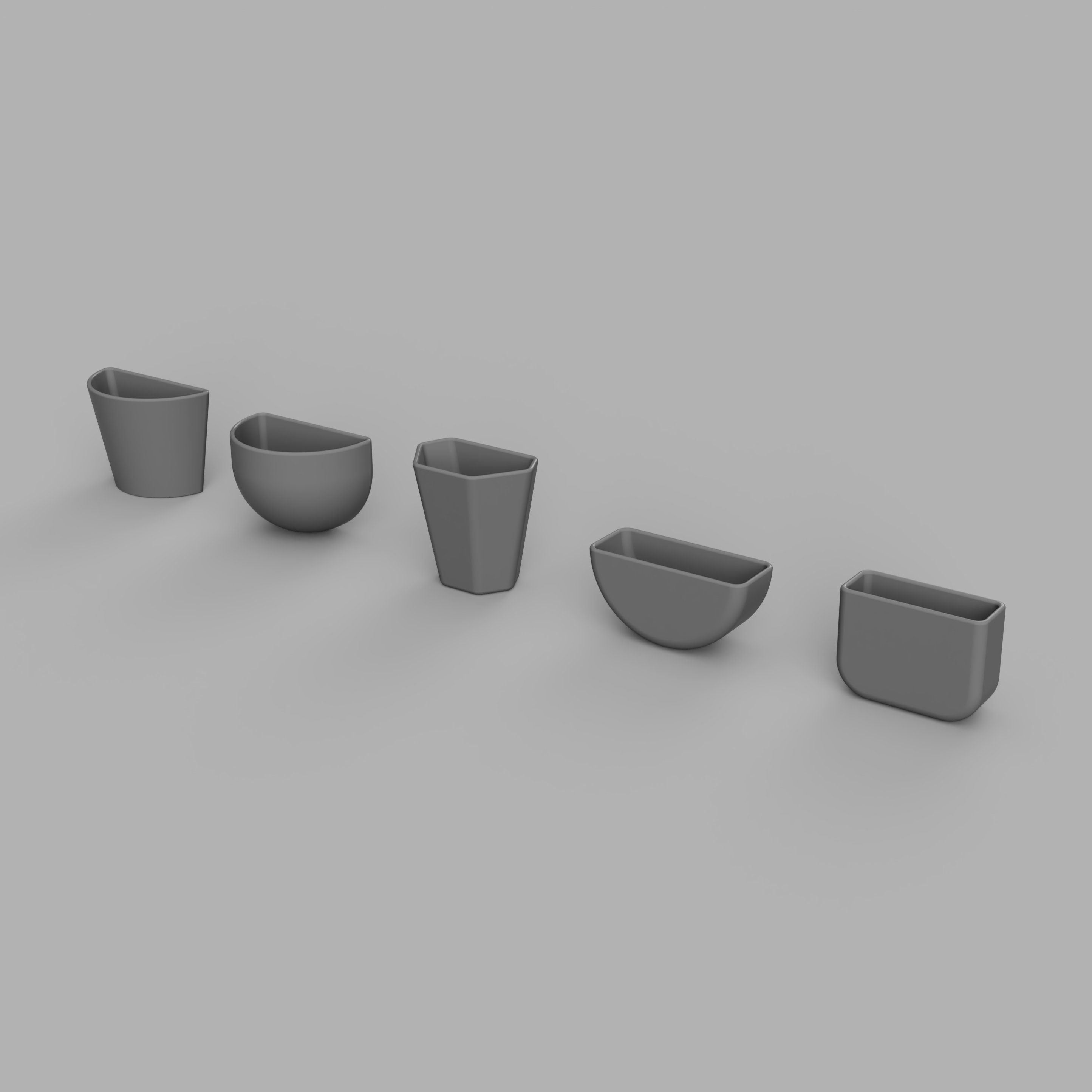 STL File - 1/12 Scale Wall Planter STL Set for Dollhouses and Miniature ...
