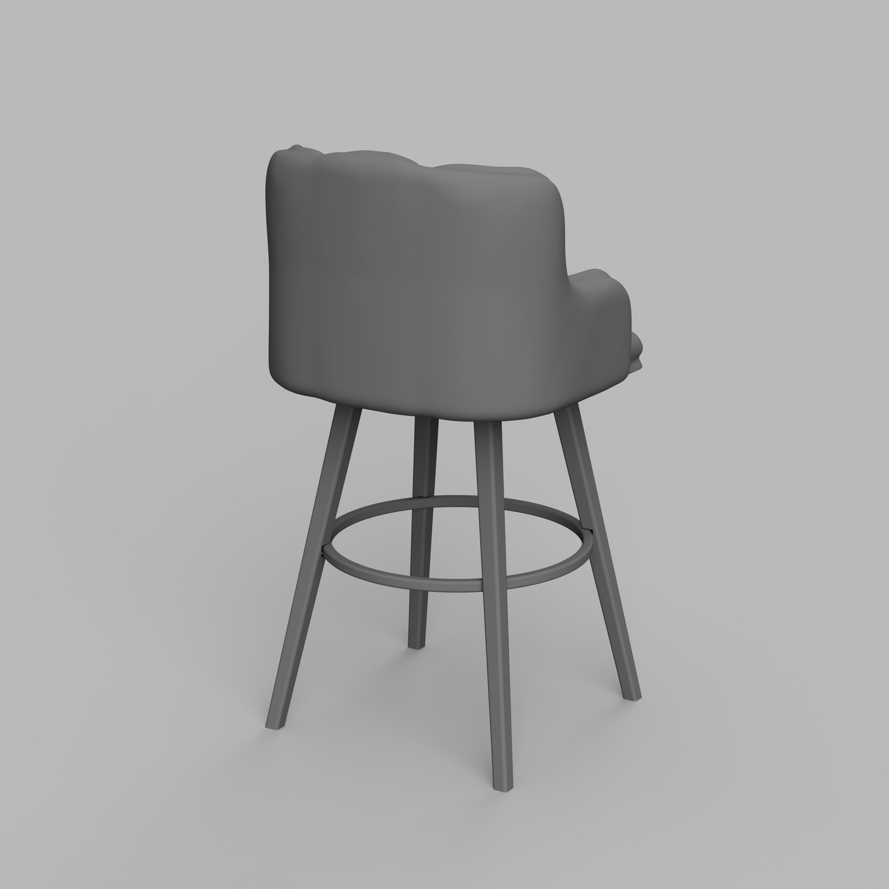 STL File - 1/12 Scale Miniature Kitchen Island Furniture and Chair STL ...