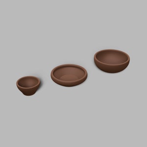 STL File - 1/12 Scale Miniature Pottery STL Set for Dollhouses and ...