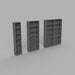 STL File- 1/12 Scale Miniature Bookcase STL Set (3psc) for Dollhouses ...