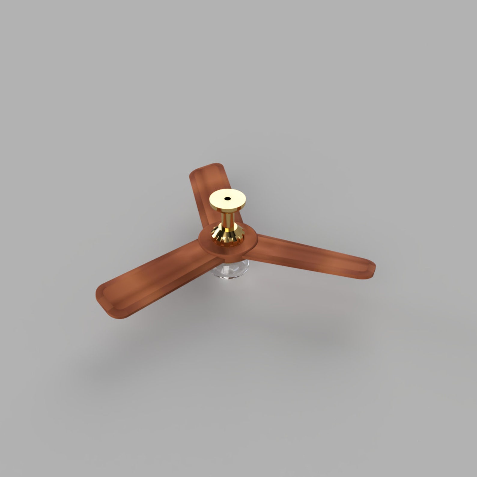 STL File - 1/12 Scale Ceiling Fan Model for Dollhouses and Miniature ...