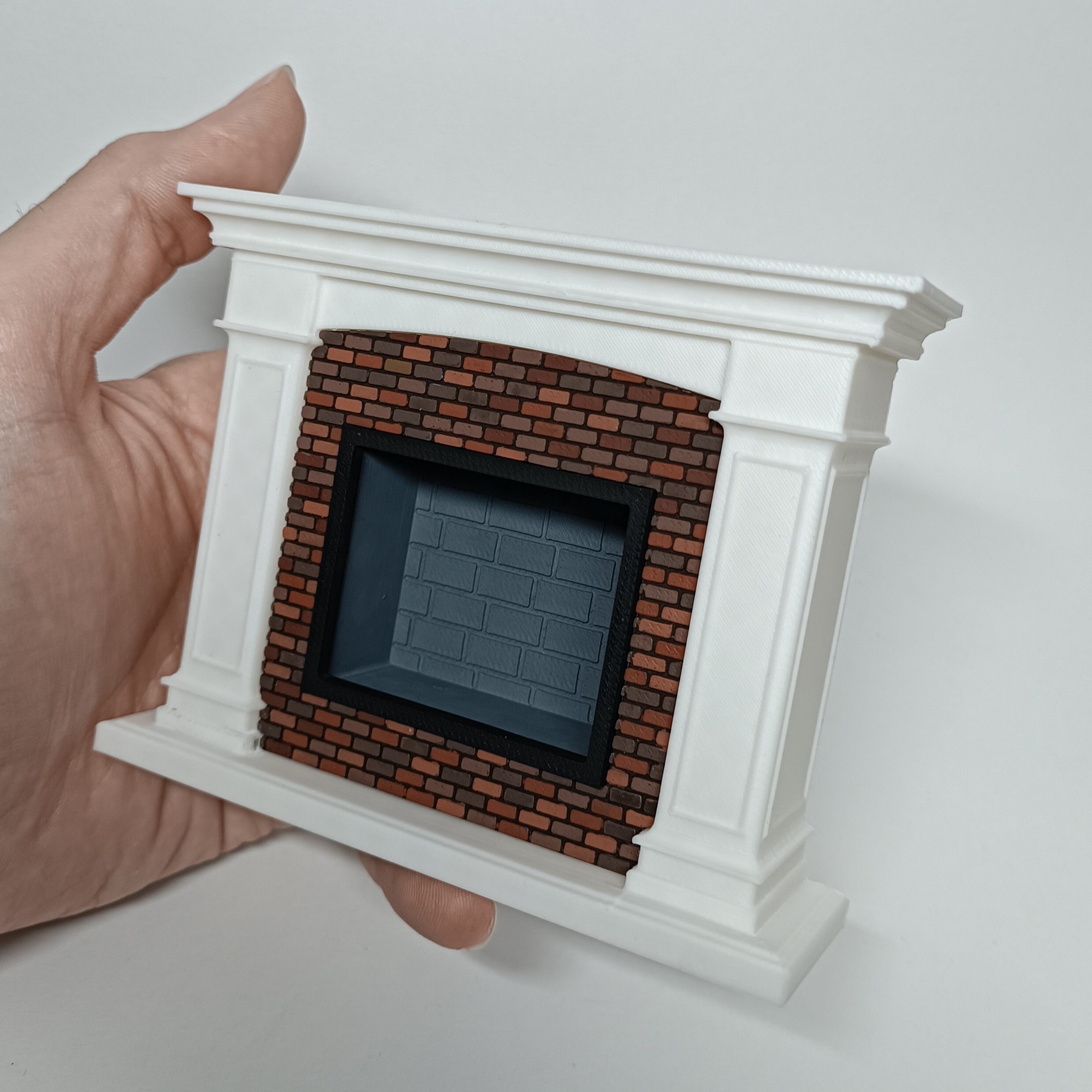 STL File - 1/12 Scale Fireplace STL for Dollhouses and Miniature ...