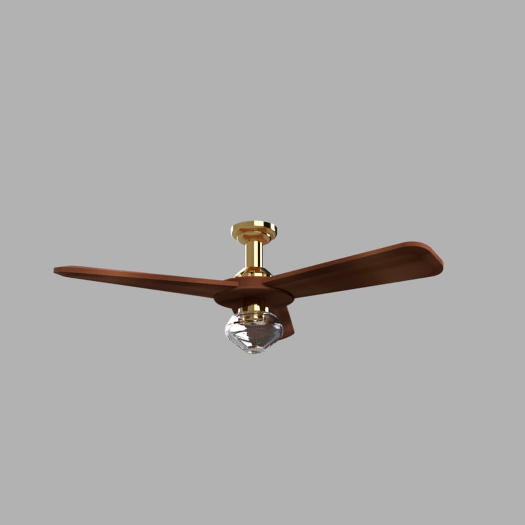 STL File - 1/12 Scale Ceiling Fan Model for Dollhouses and Miniature ...