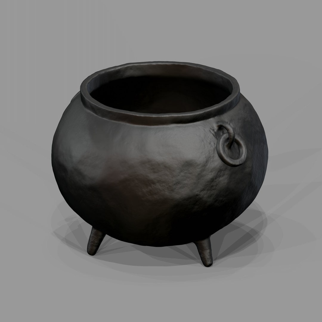 STL File- 1/12 Scale Miniature Witch's Cauldron STL for Dollhouses and ...