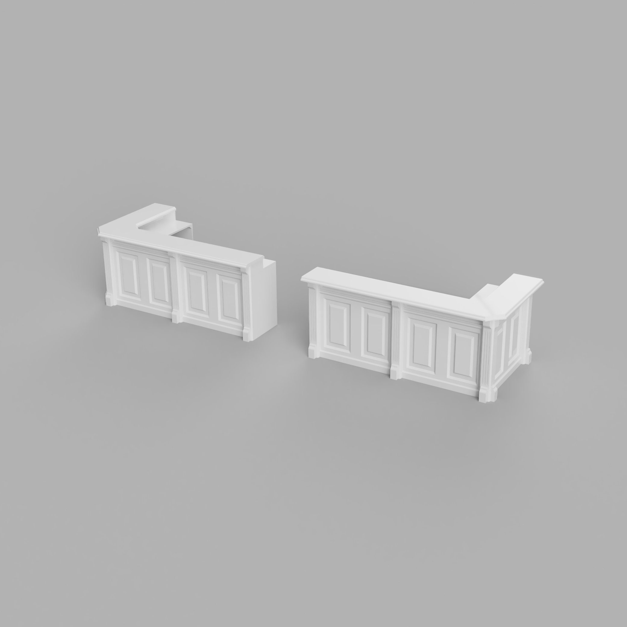 STL File 1/12 Scale Miniature Bar Counter STL for Dollhouses and ...