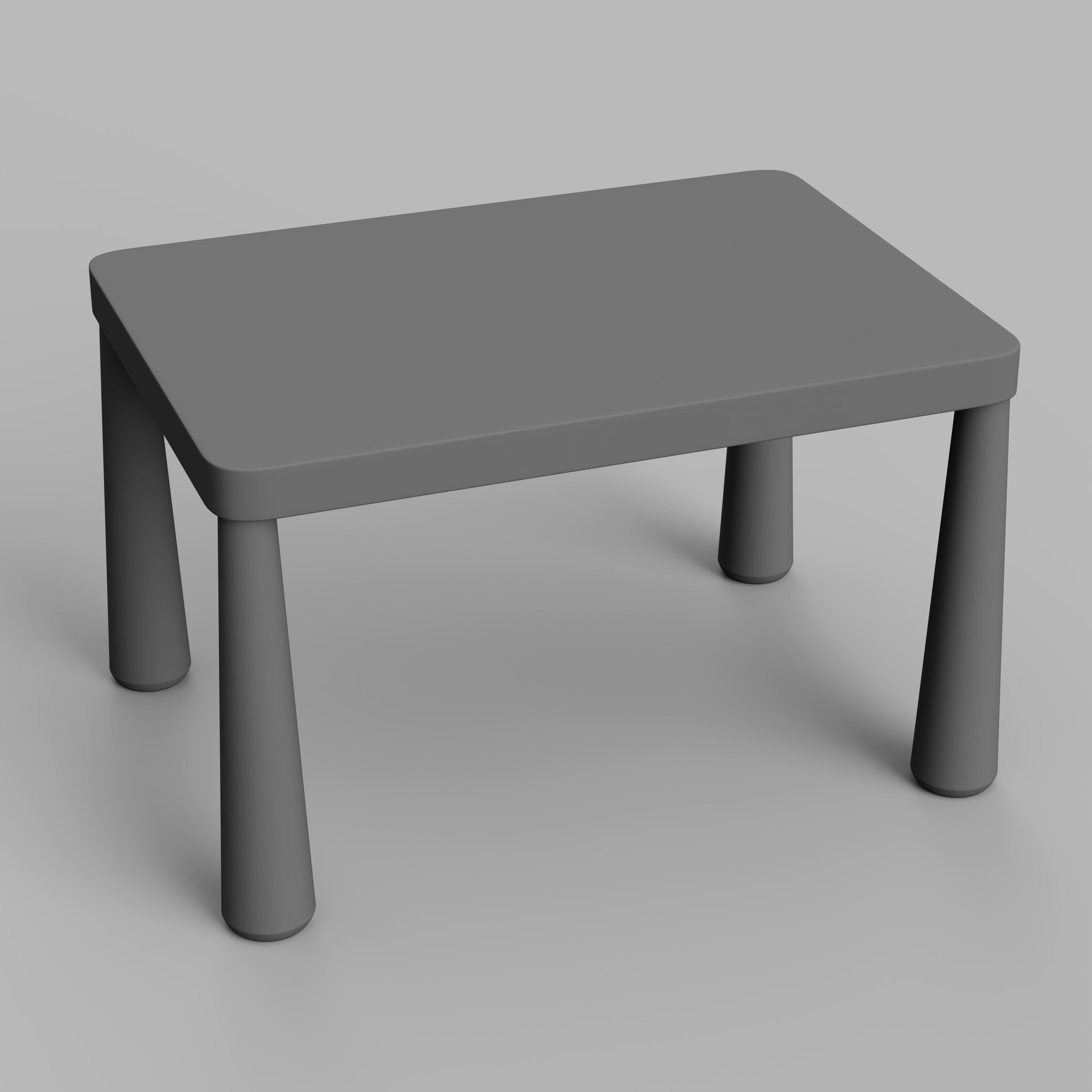 STL File - 1/12 Scale Children's Table and Chair STL Set for Dollhouses ...