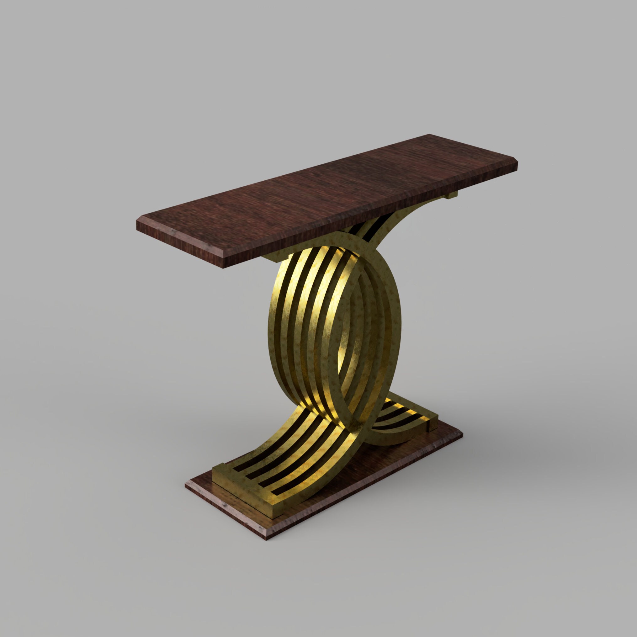 STL File - 1/12 Scale Miniature Console Table STL for Dollhouses and ...