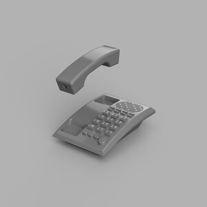 STL File - 1/12 Scale Miniature Home Phone STL for Dollhouses and ...