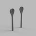 STL File - 1/12 Scale Kitchen Utensils Set V1 (6 Piece) for Dollhouses ...