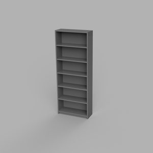 STL File- 1/12 Scale Miniature Bookcase STL Set (3psc) for Dollhouses ...