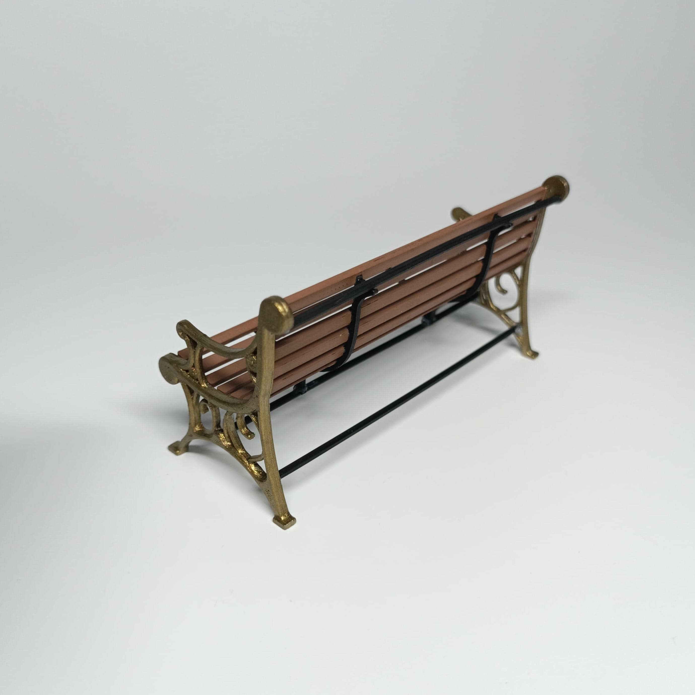 STL File - 1/12 and 1/6 Scale Miniature Park Bench STL for Dollhouses ...