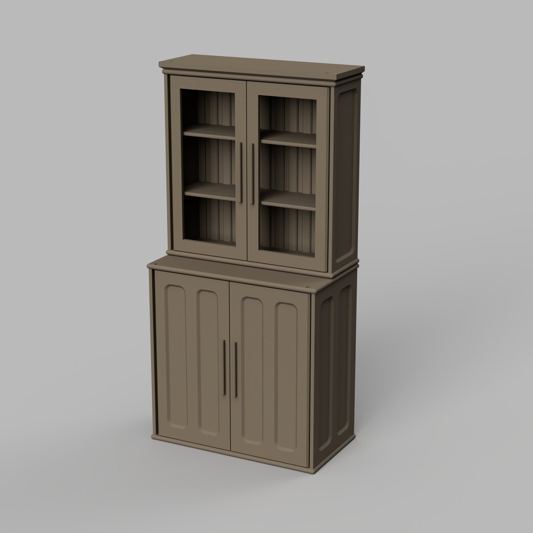 STL File - 1/12 Scale Miniature Cabinet STL for Dollhouses and ...
