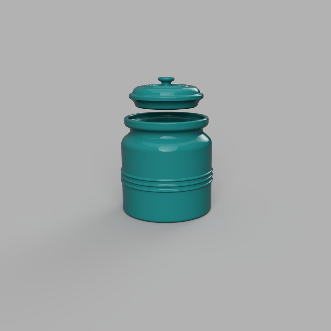 STL File - 1/6 and 1/12 Scale Miniature Biscuit/cookie Jar Stl for ...