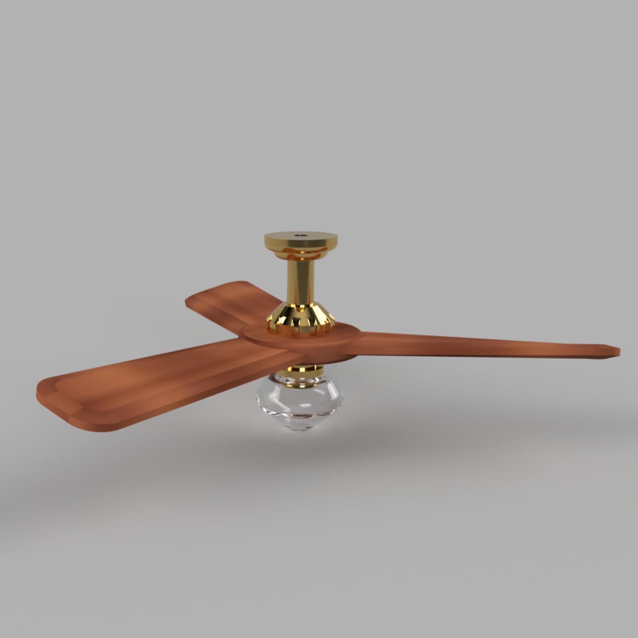STL File 1/12 Scale Ceiling Fan Model for Dollhouses and Miniature ...