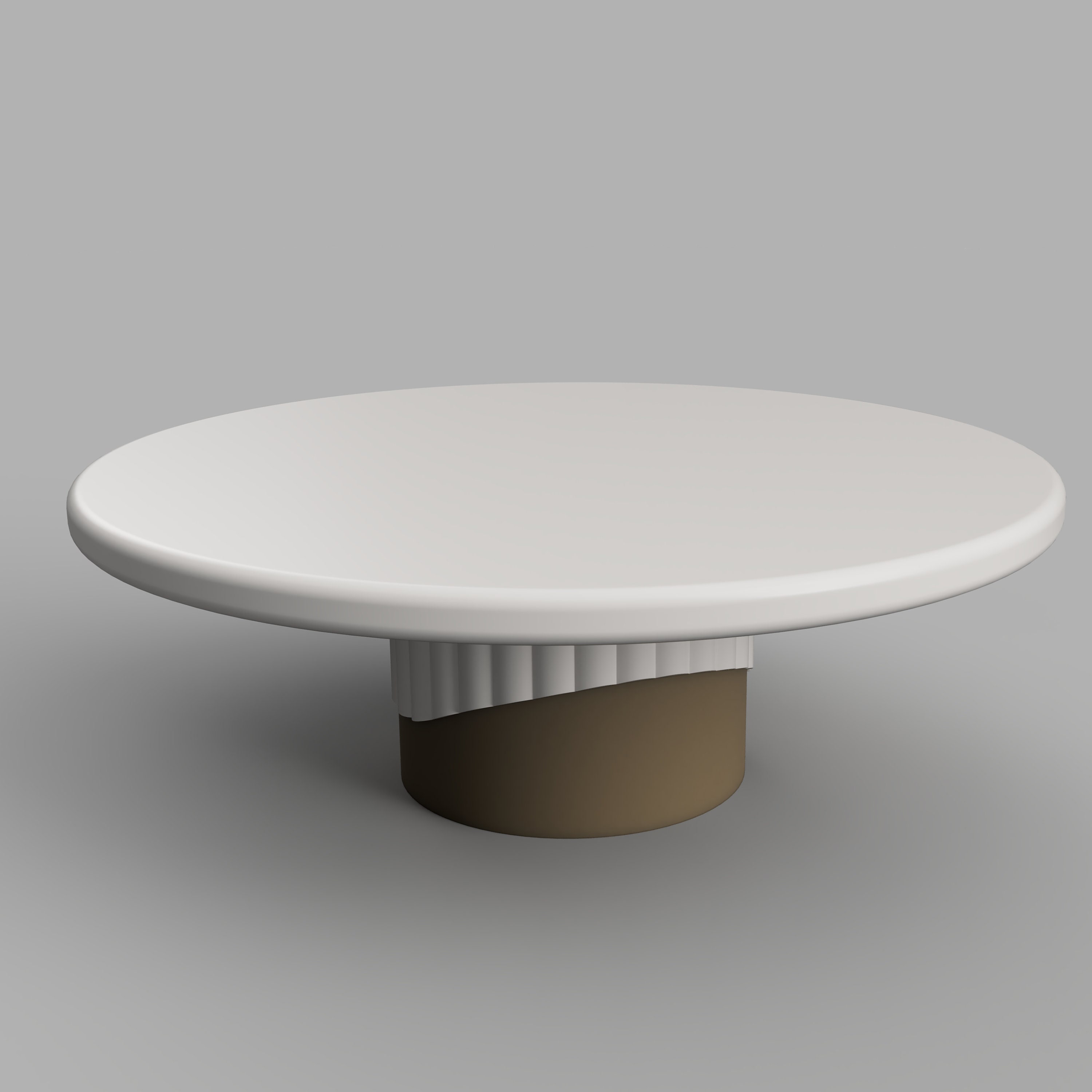 STL File - 1/12 Scale Round Coffee Table STL for Dollhouses (commercial ...
