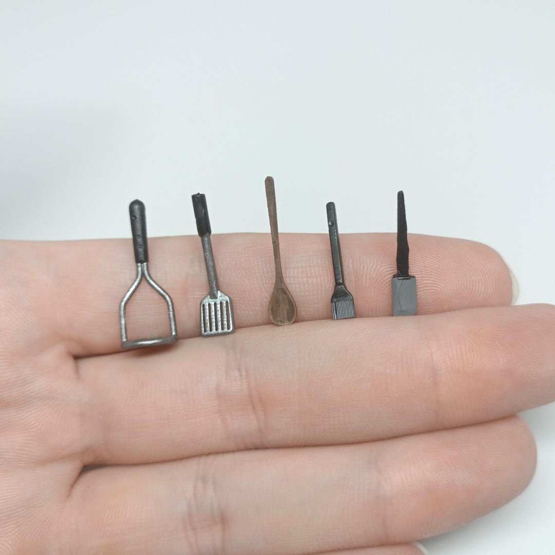 STL File - 1/12 Scale Kitchen Utensils Set V1 (6 Piece) for Dollhouses ...