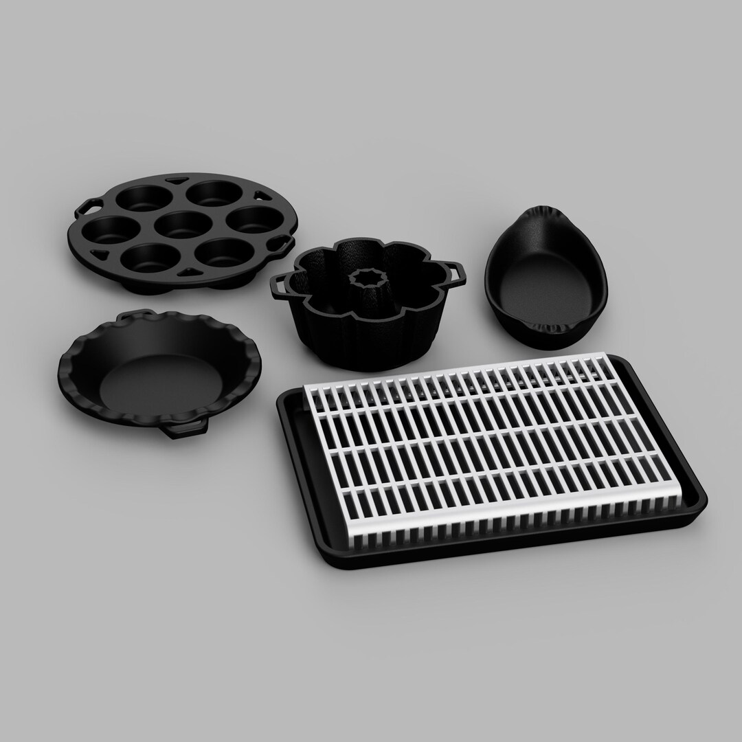 STL File - 1/12 Scale Miniature Baking STL Set (6psc) for Dollhouses ...