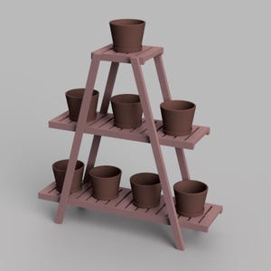 STL File - 1/12 Scale Miniature Plant Stand STL for Dollhouses and ...