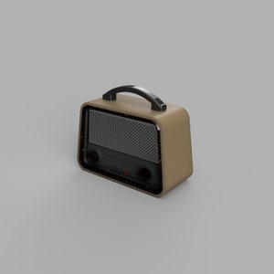 STL File - 1/12 Scale Vintage Radio STL for Dollhouses (commercial ...