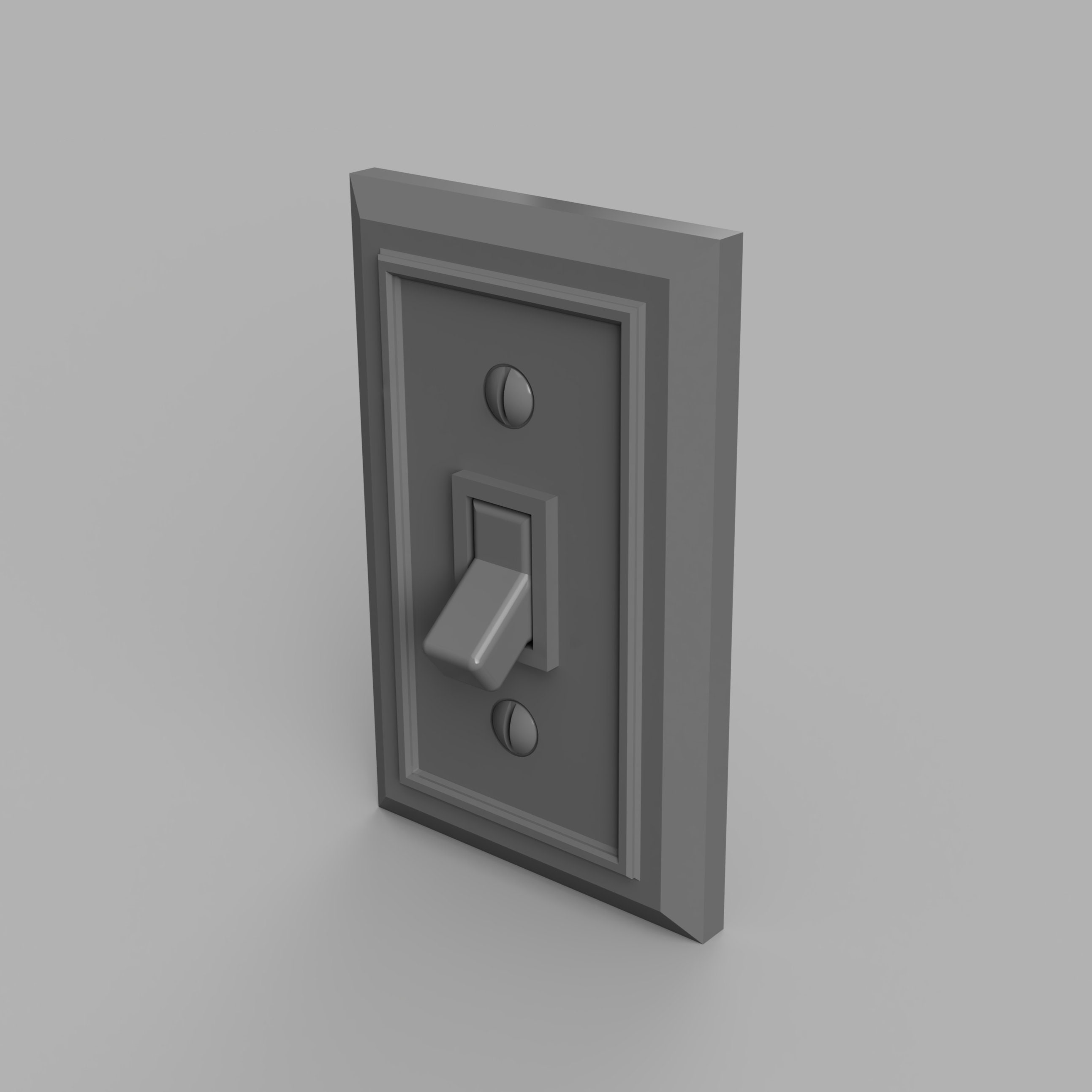 STL File 1/12 Scale Miniature Light Switch Set Single, Double, and ...