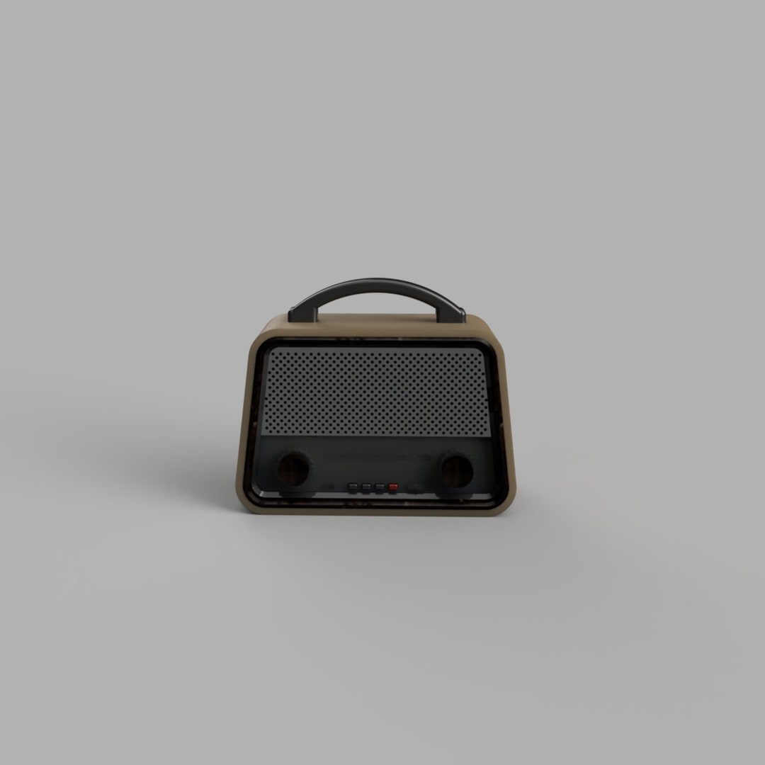 STL File - 1/12 Scale Vintage Radio STL for Dollhouses (commercial ...