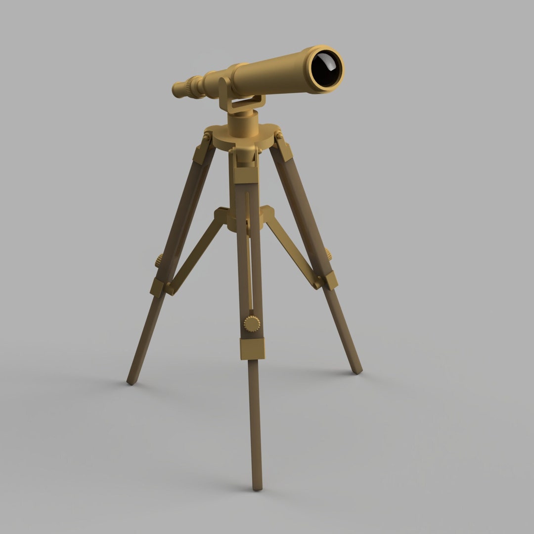 STL File - 1/12 Scale Antique Telescope Model STL for Dollhouses and ...