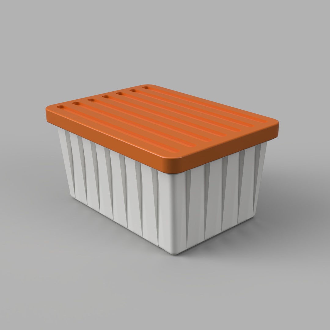 STL File - 1/12 Scale Miniature Storage Box With Lid - Dollhouse Decor ...