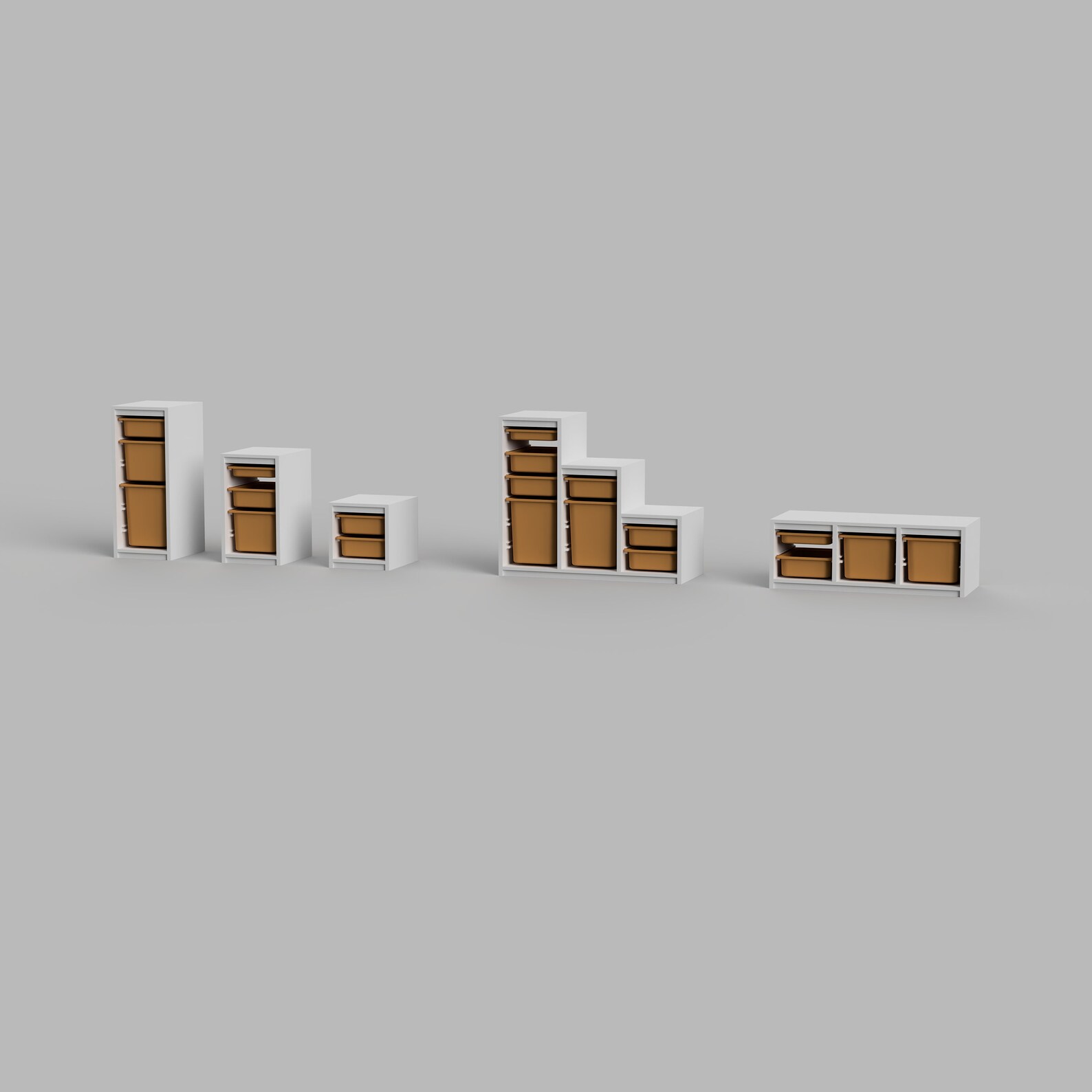 STL File - 1/12 Scale Miniature Storage Unit STL Set for Dollhouses and ...