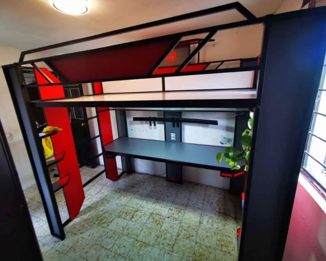 Bunk Station Model X Bunk Bed With Gamer Desk - Etsy Canada