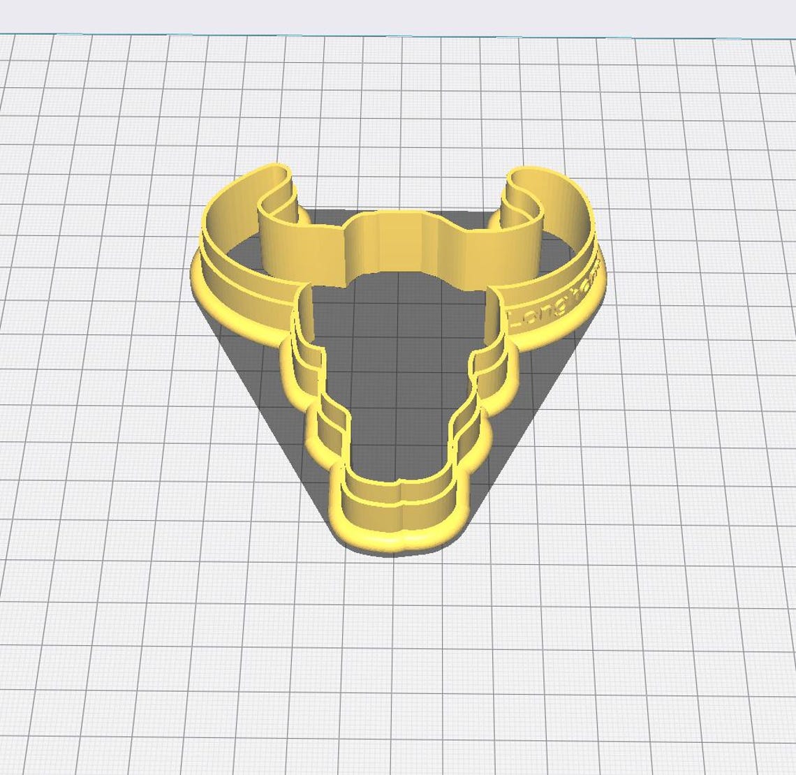 Longhorn Cookie Cutter, Outline Only - Etsy