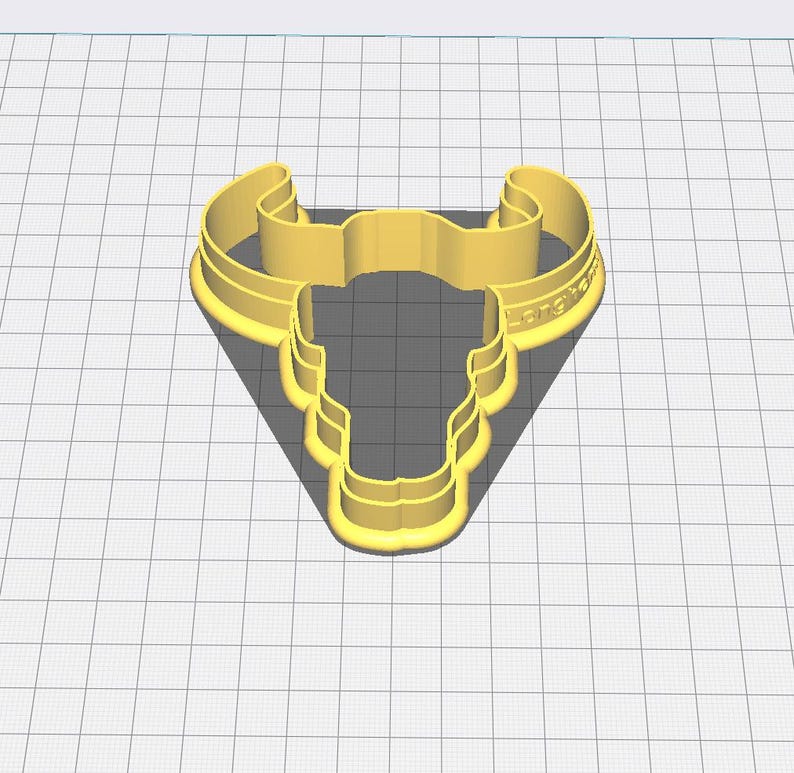 Longhorn Cookie Cutter, Outline Only - Etsy