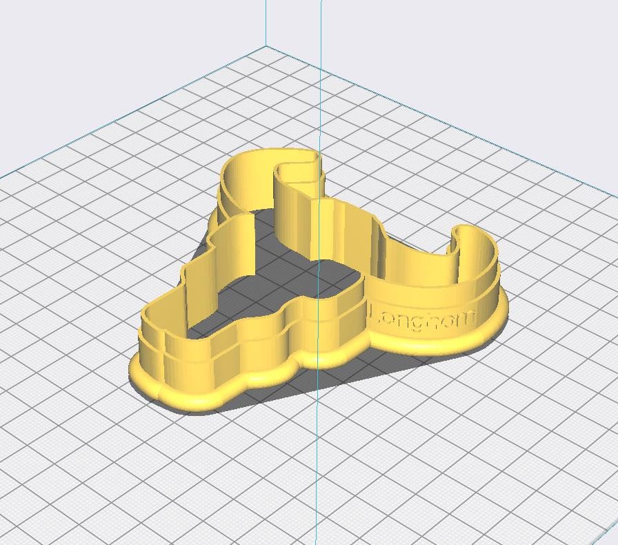 Longhorn Cookie Cutter, Outline Only - Etsy