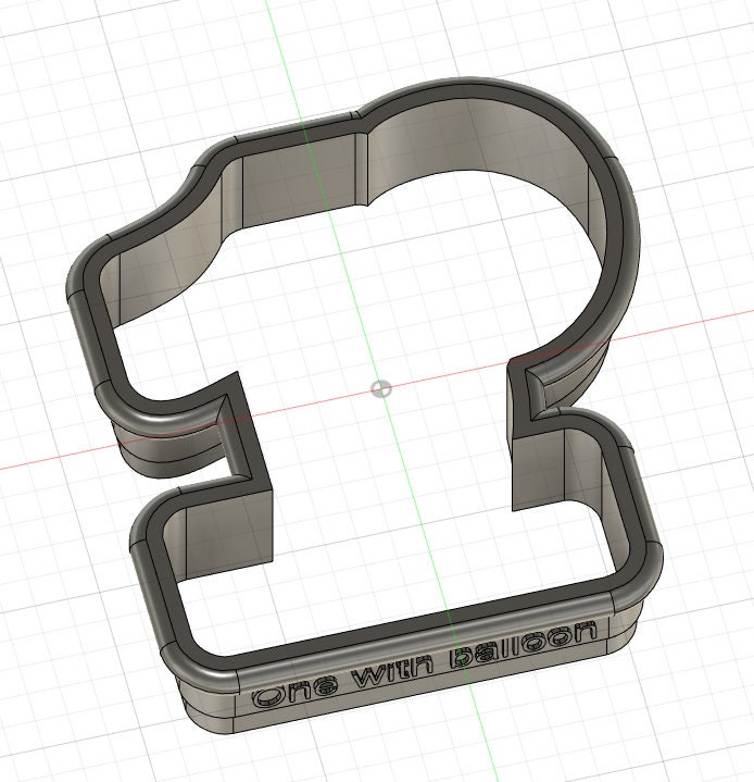 Number One With Balloon Cookie Cutter, Outline Only - Etsy