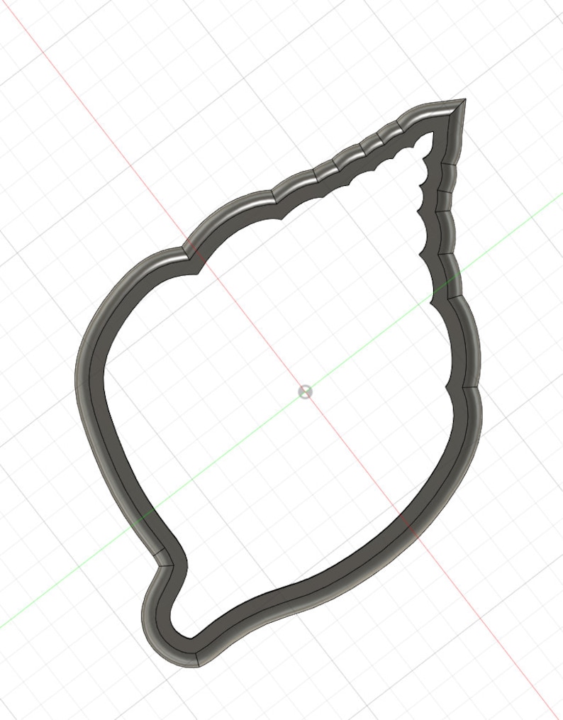 Conch Shell Cookie Cutter, Outline Only - Etsy