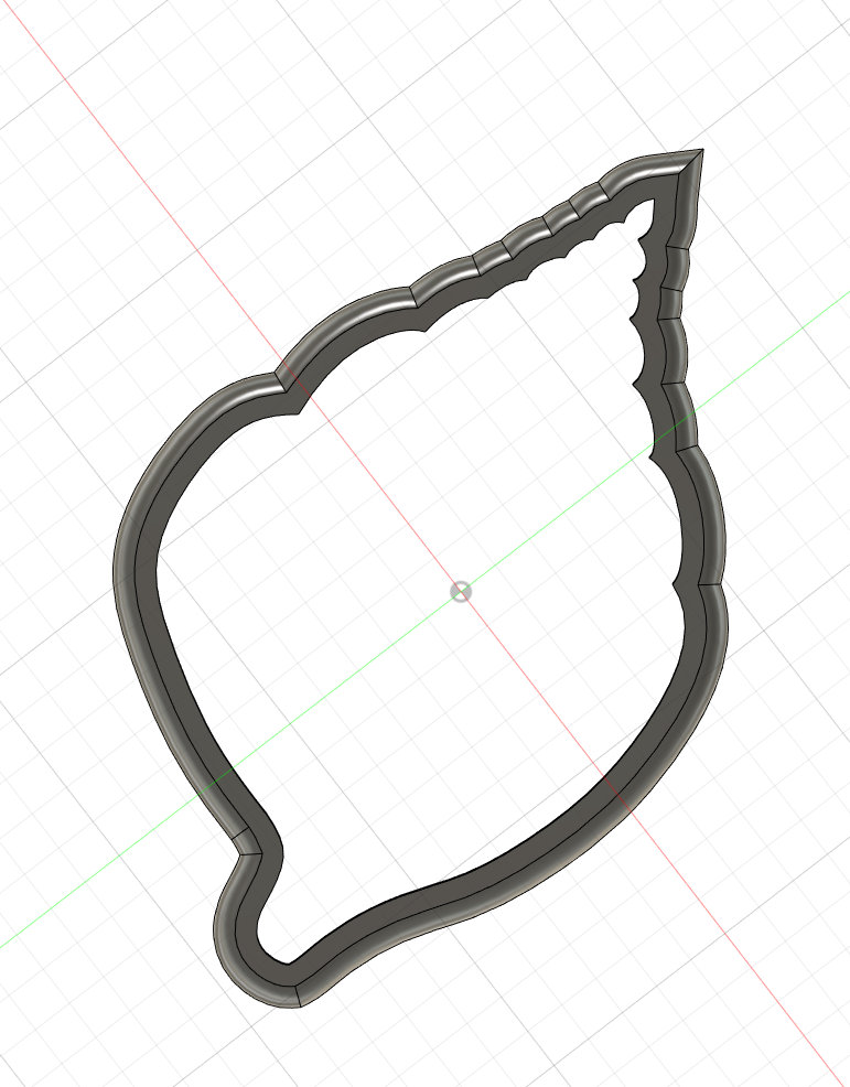 Conch Shell Cookie Cutter, Outline Only - Etsy