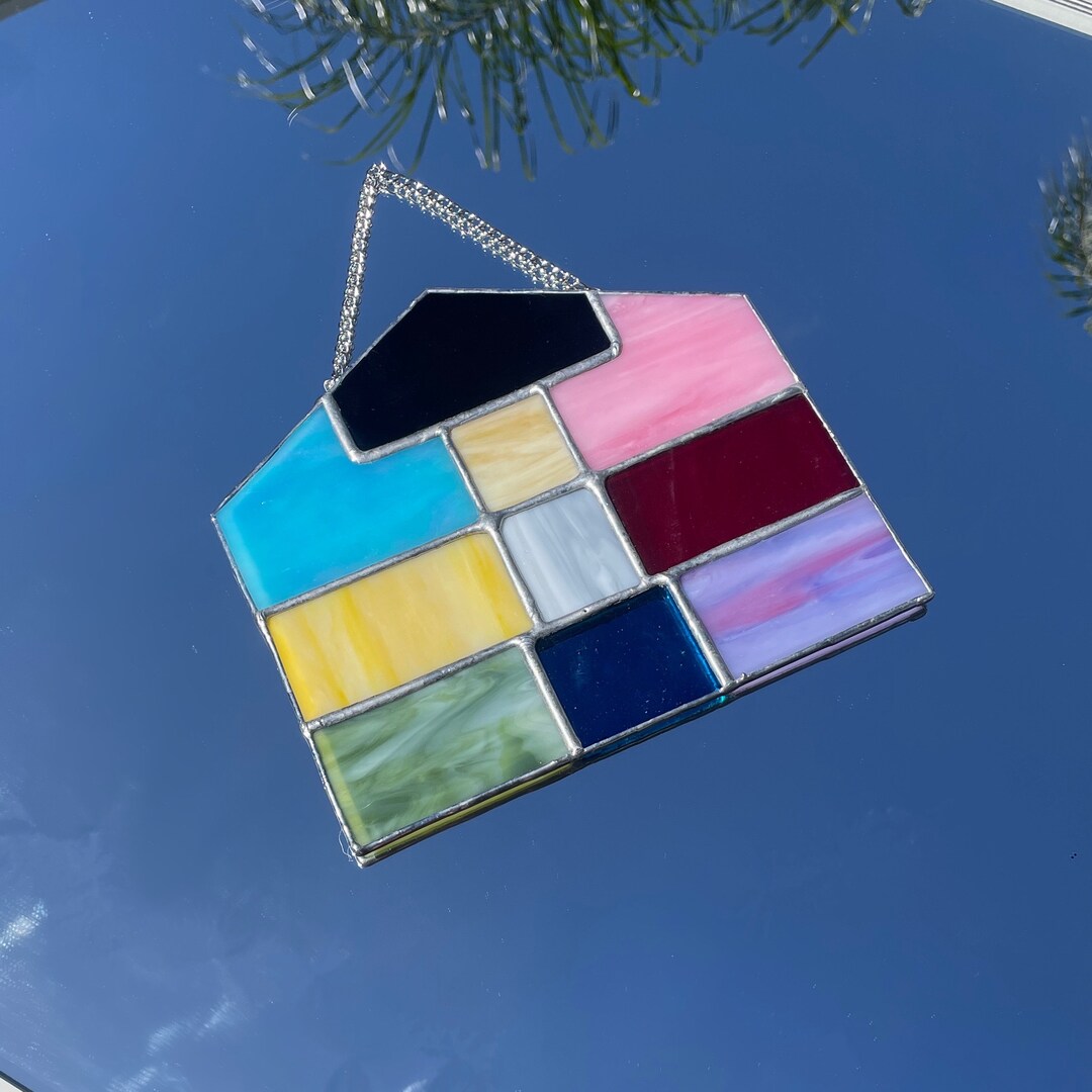 Lover House Stained Glass Sun Catcher - Etsy