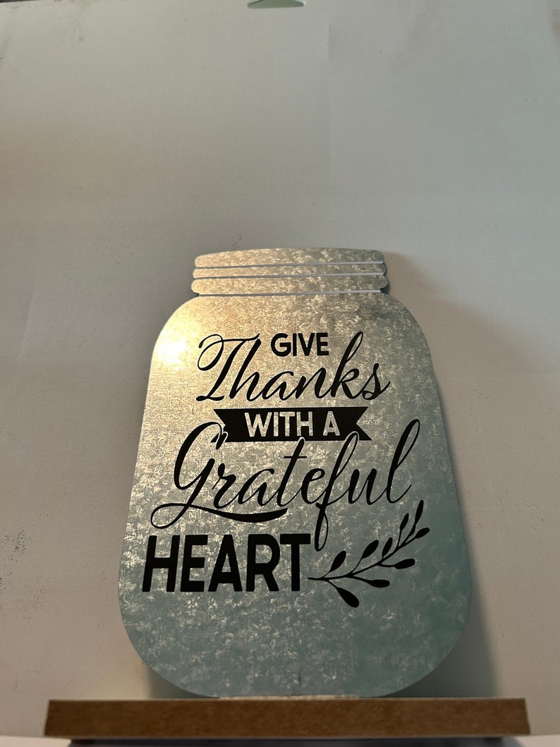 Mason Jar Galvanized Metal Standing Sign - Etsy