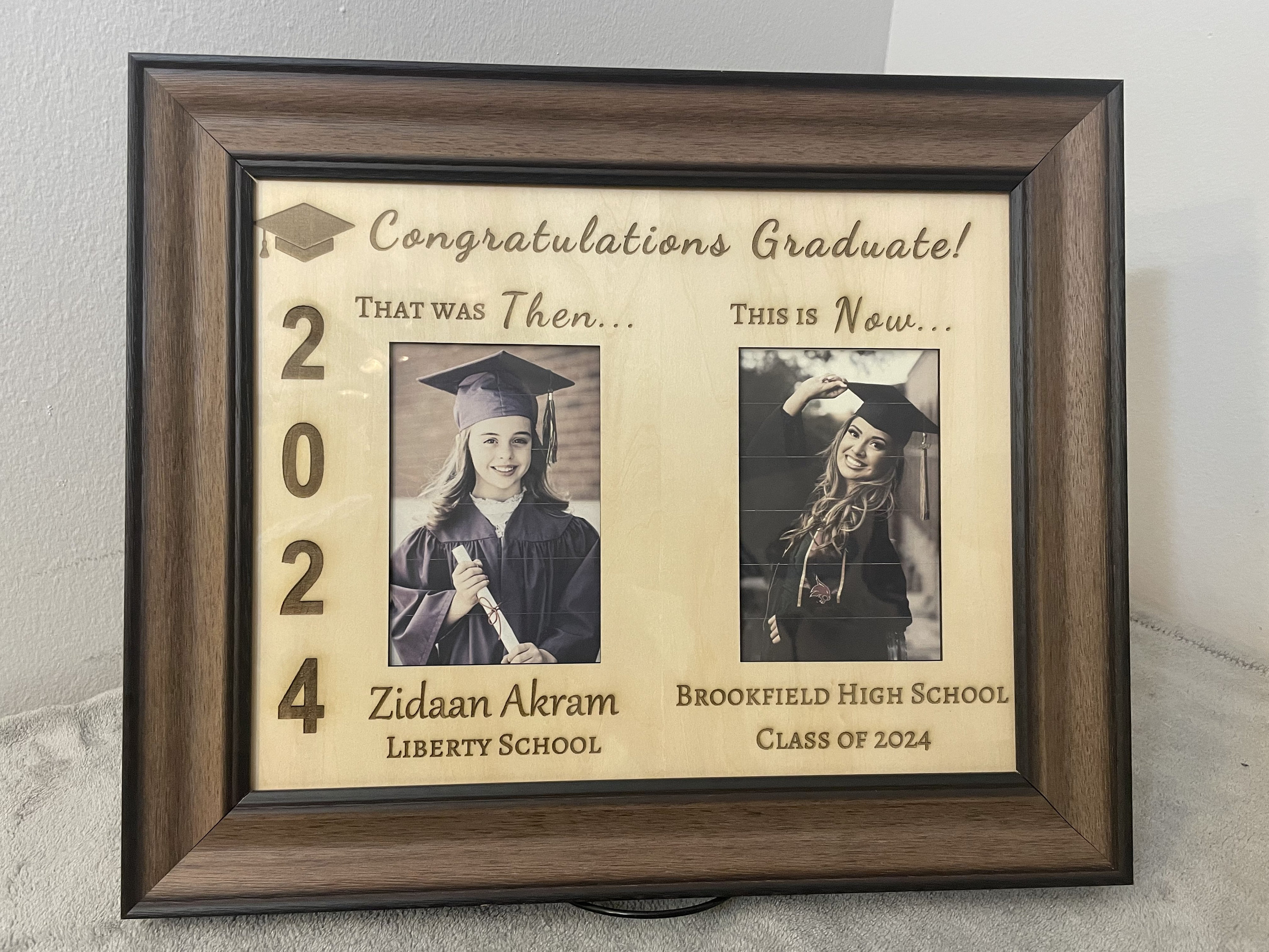 Graduation Gift | Personalized Solid Wood Graduation Frame ...