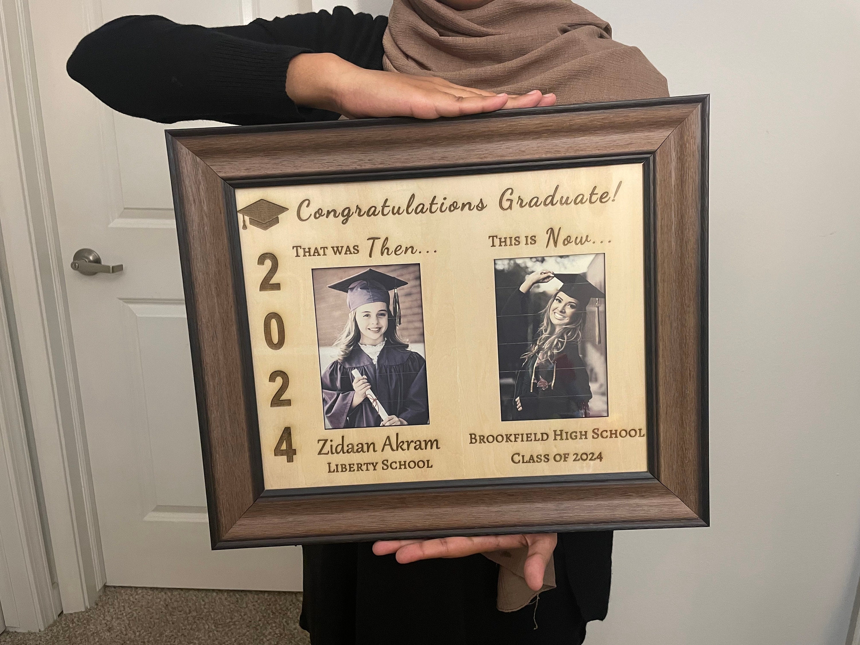 Graduation Gift | Personalized Solid Wood Graduation Frame ...